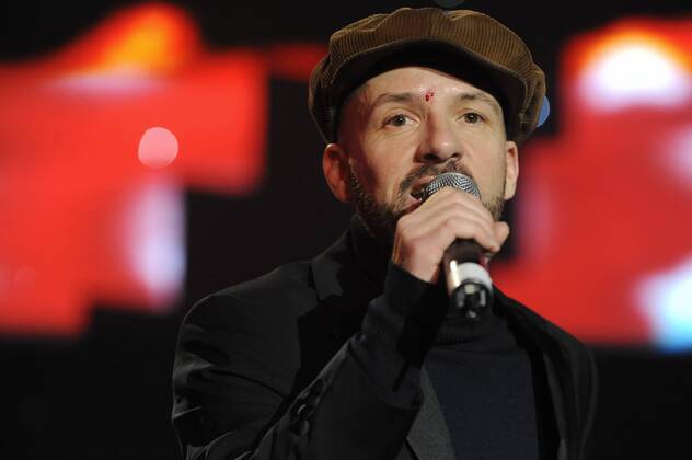 MOSCOW, RUSSIA. APRIL 8, 2012. German DJ Shantel (Stefan Hantel ...