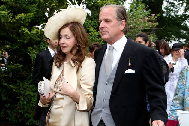 Vicky Leandros and Baron Enno von Ruffin wedding the bride and groom ...