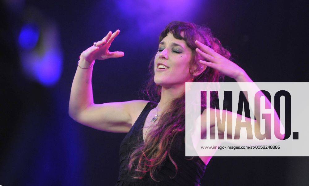 French singer ZAZ performs during the International music festival ...