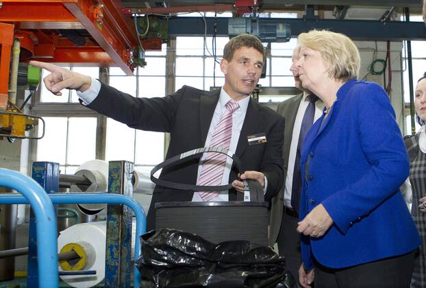 ContiTech, Hannover, Hannelore Kraft besucht die ContiTech ...