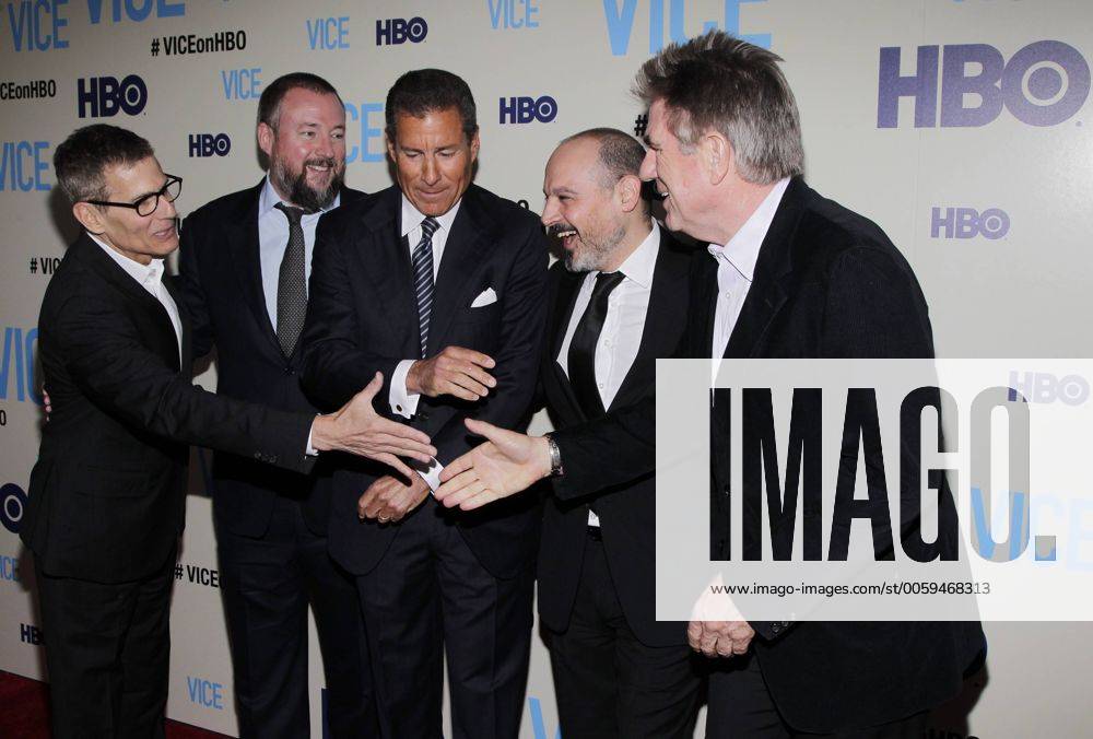 Michael Lombardo, Shane Smith, Richard Plepler, Eddy Moretti and Tom ...