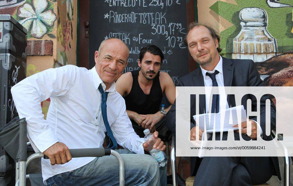 Die Schauspieler (v.l.) Heiner Lauterbach, Blerim Destani und Martin ...