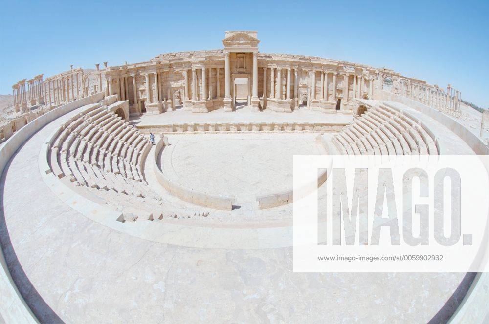 Amphitheater in der antiken Stadt Palmyra, Palmyra, Distrikt Palmyra ...