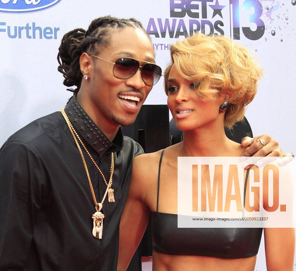 Rapper Future and singer Ciara attend the BET Awards 13 at the Nokia ...
