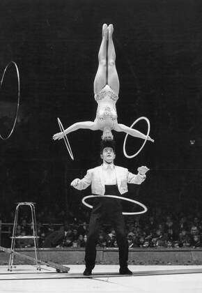 Binder Binder, a unique and unsurpassed acrobatic act on a springboard ...