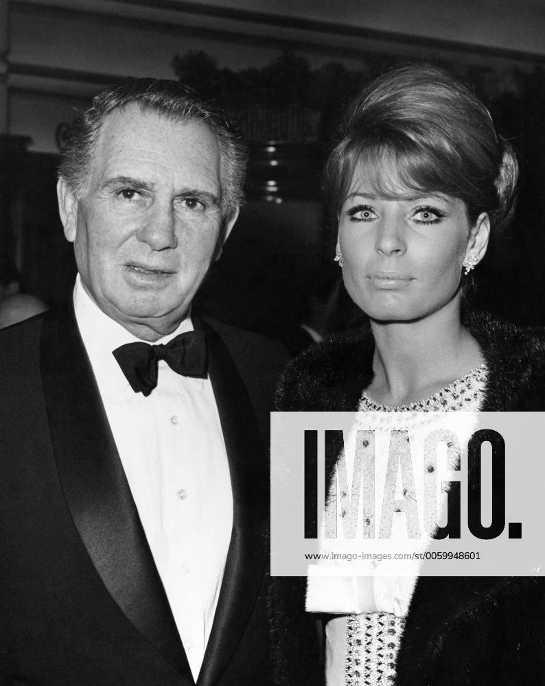 Charles K Feldman with Miss Clotilde Barot at the premiere of Casino ...