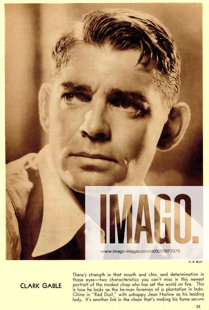 Clark Gable as the he-man foreman of a plantation in Indo-China in Red ...