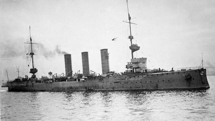 German Imperial Navy . S MS Mainz - was a light cruiser of the Kolberg ...