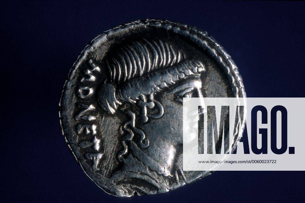 The HSBC Money Gallery Head of the Goddess Juno Moneta, from whose the ...