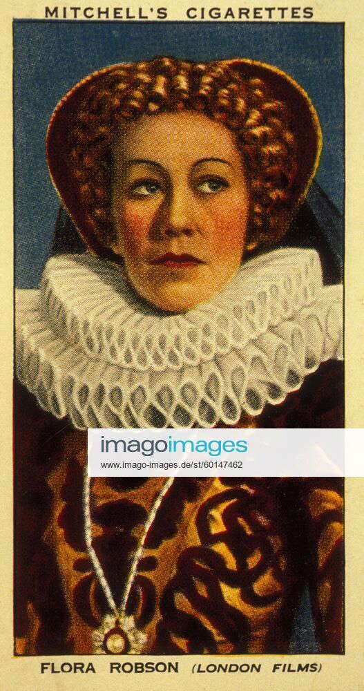 The actress Flora Robson as Queen Elizabeth I in the film Fire over ...