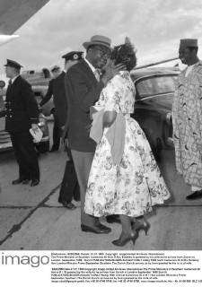 The Prime Minister of Southern Cameroon Dr Hon. E.M.L Endeley, stands ...