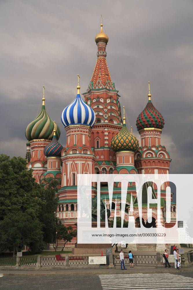 Basilius-Kathedrale, Sobor Wassilija Blaschenogo, auf dem Roten Platz ...