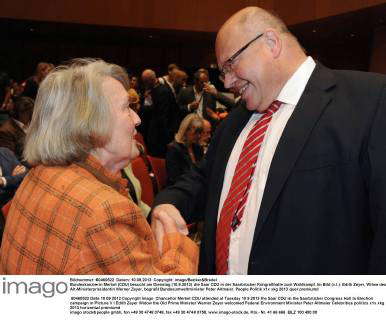 Bundeskanzlerin Angela Merkel besucht am Dienstag die Saar CDU in der ...