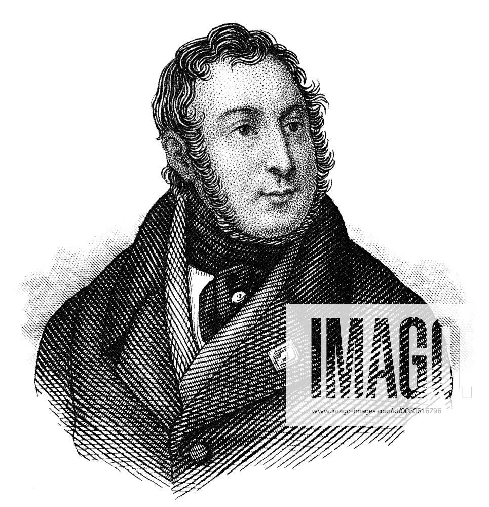 Portrait von Gioachino Antonio Rossini, 1792 - 1868, ein italienischer ...