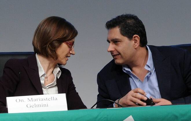 Mailand, Italien - Veranstaltung der Partei - Forza Italia - Im Bild ...