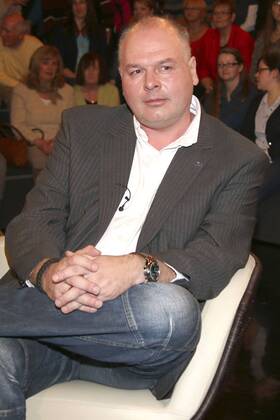 Michael Behrendt bei der Aufzeichnung der ZDF-Talkshow Markus Lanz im ...