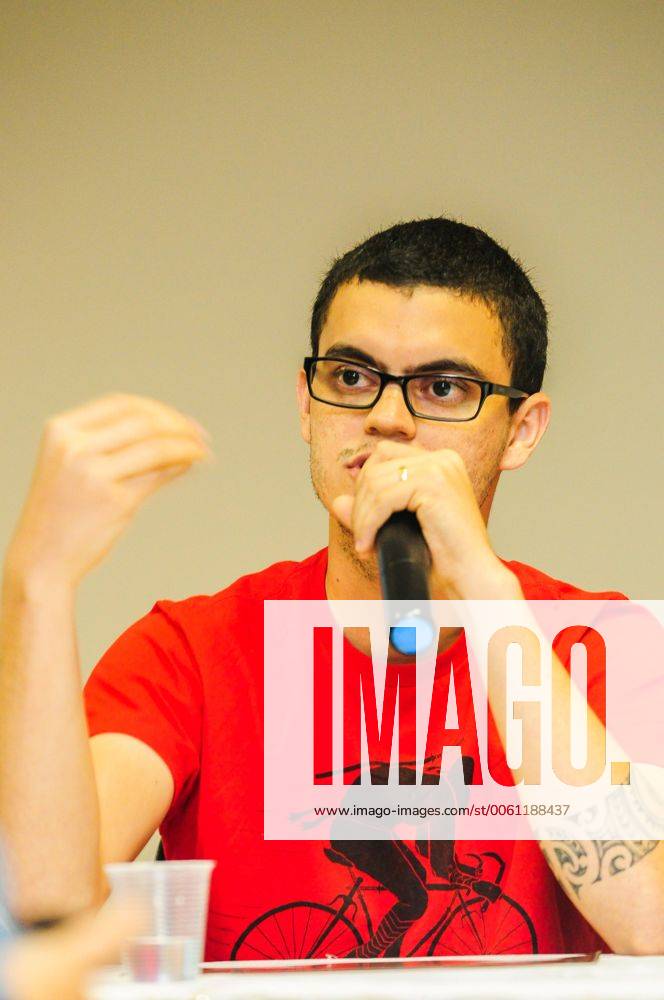 Marco Gomes - Bitcoin-Pressekonferenz. FLORIANOPOLIS SC, Brasil 08 03 ...