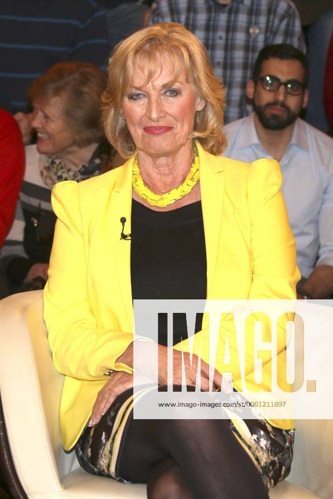 Doris Papperitz bei der Aufzeichnung der ZDF-Talkshow Markus Lanz im ...