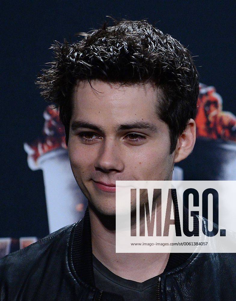 Actor Dylan O Brien appears backstage at The MTV Movie Awards at Nokia ...