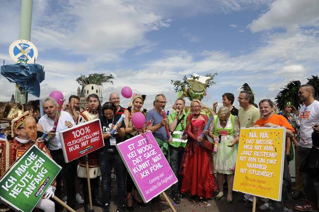 Startschuss der der ColognePride, des Christopher Street Day am 06.07. ...