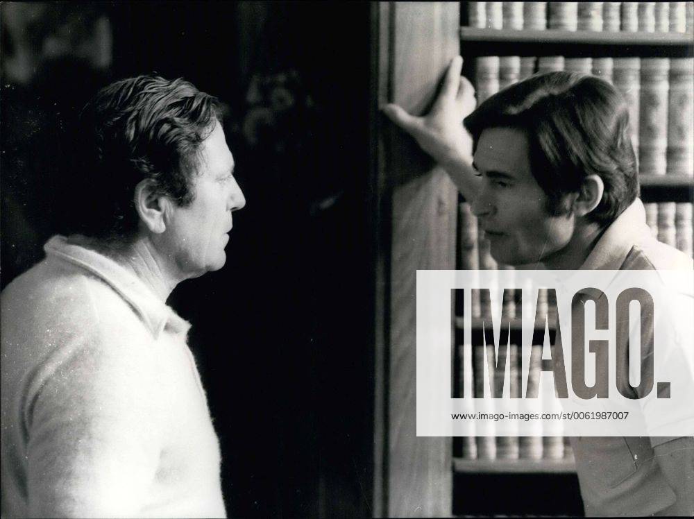 May 12, 1970 - Raf Vallone and Pierre Massimi Filming a Television Movie