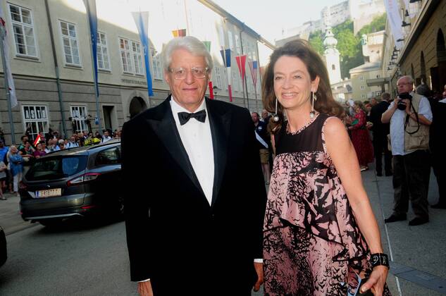 Gert Rudolf Muck Flick, Gattin Corinne, Premiere Rosenkavalier, Salzburger
