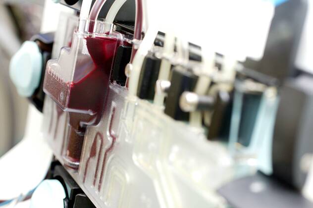 The Trima Accel automated blood collection system helps optimize blood ...