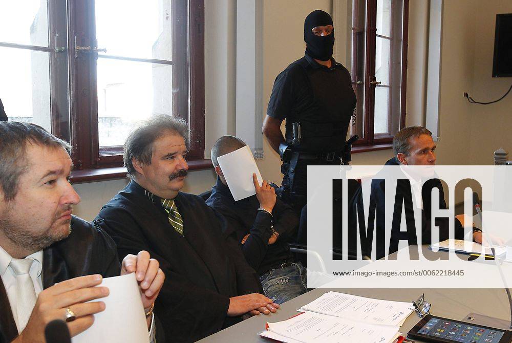 27.08.2014 Landgericht Halle Rockerprozess , verhandelt wird gegen ...