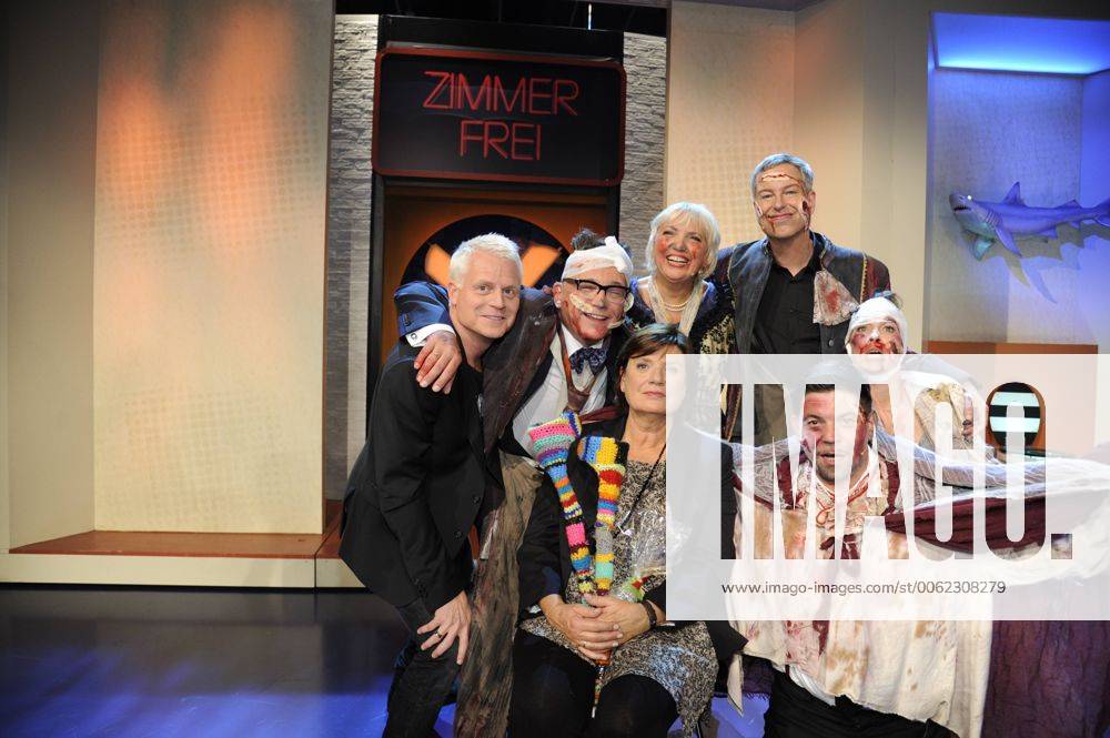 Guido Cantz, l-r, Götz Alsmann, Claudia Roth, Thomas Hermanns, Anneke ...