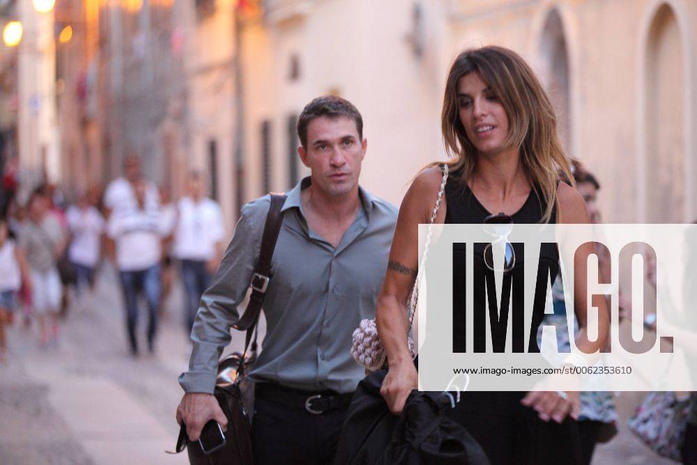 Alghero (Sassari) - Wedding of Elisabetta Canalis and Brian Perri. Elisabetta Canalis goes to Villa