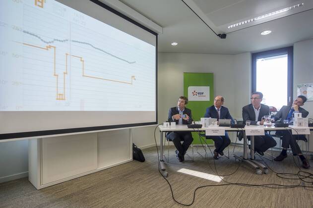 - BRUSSELS, BELGIUM: Julien Metge, Pierre Hanet CEO Rami Services, EDF ...