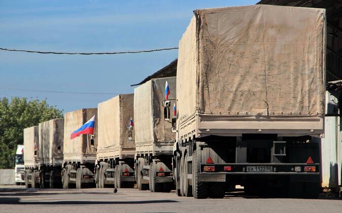 September 20 2014 Ukraine Donetsk Russias Humanitarian Convoy