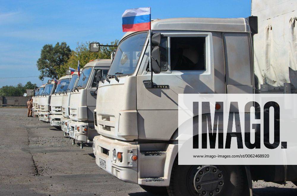 September 20 2014 Ukraine Donetsk Russias Humanitarian Convoy