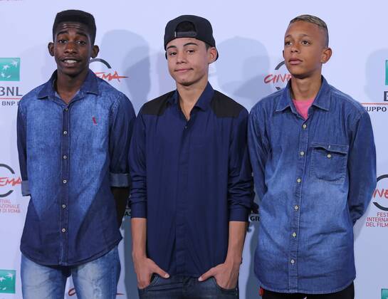 Rickson Tevez (L), Gabriel Weinstein (C) and Eduardo Luis arrive at a ...