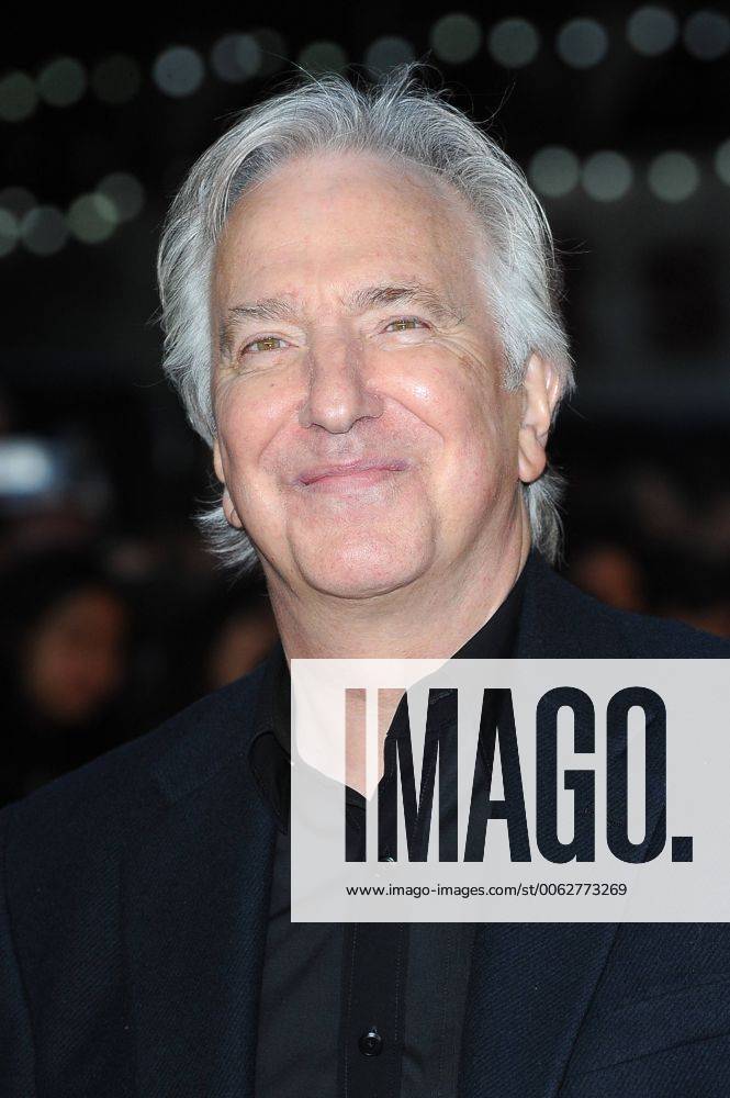 English actor Alan Rickman is pictured attending the 58th BFI London ...