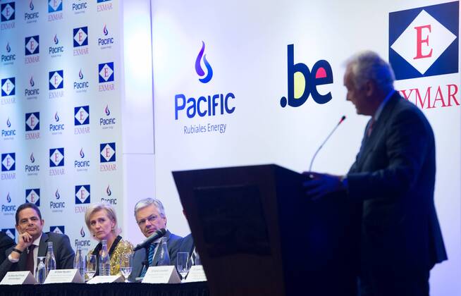 - BOGOTA, COLOMBIA: Exmar CEO Nicolas Saverys poses with Pacific ...