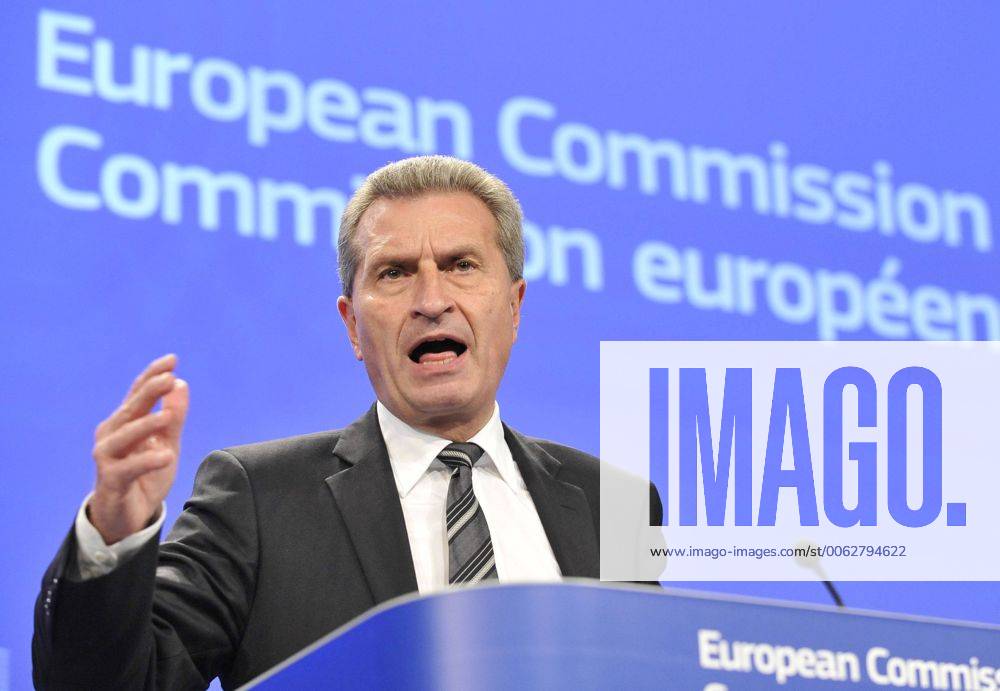 BRUSSELS, Oct.21, 2014 -- EU Commission Vice President Guenther ...