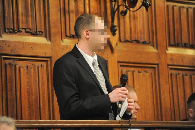 - LIEGE, BELGIUM: Accused Jonathan Lekeu pictured during the jury ...