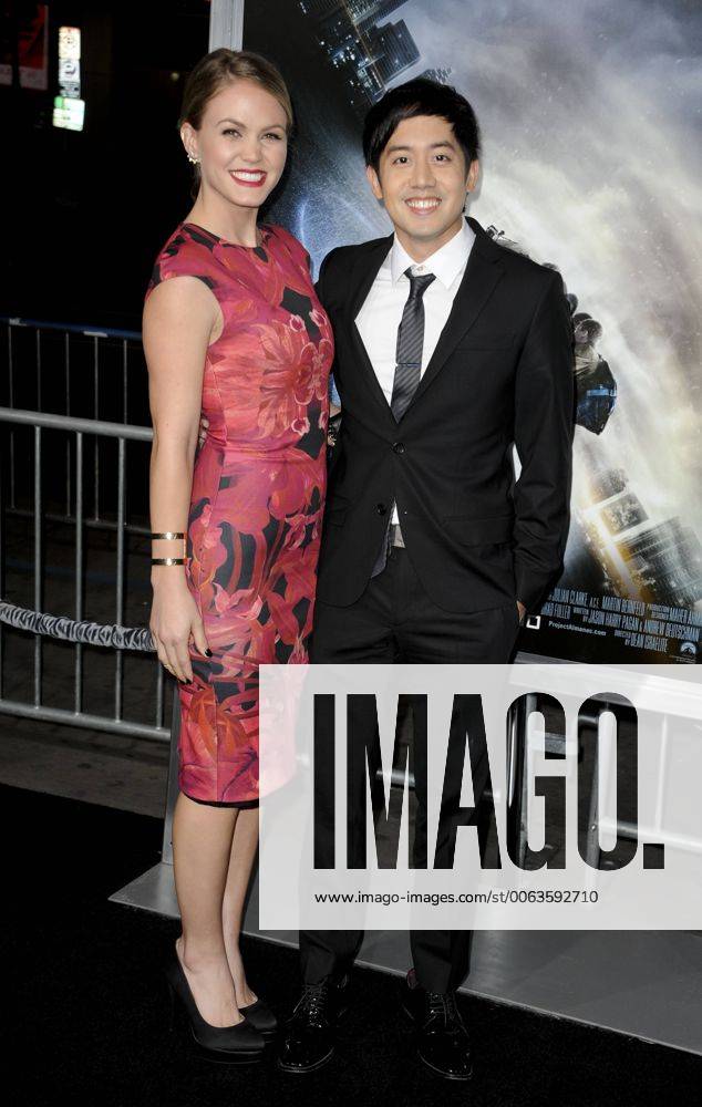 Allen Evangelista & wife Christina Burhoe PROJECT ALMANAC FILM PREMIERE ...