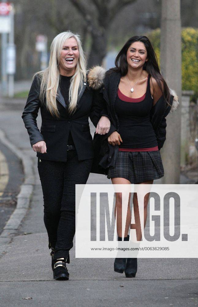 English glamour model Casey Batchelor is pictured with ex page 3 girl ...