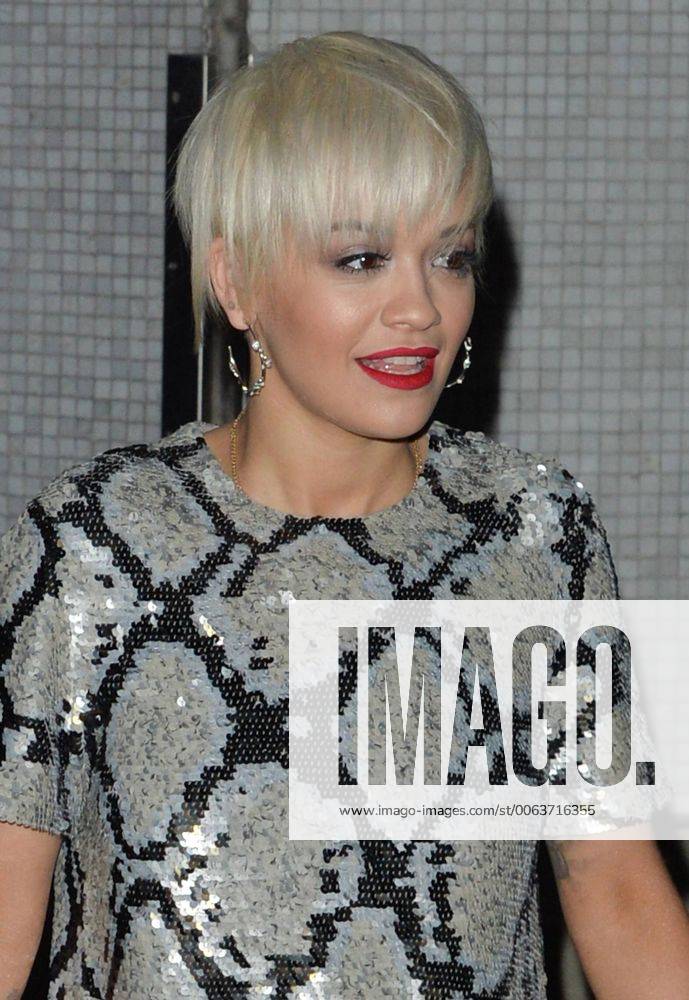 British singer Rita Ora is pictured as she leaves the ITV studios, in ...