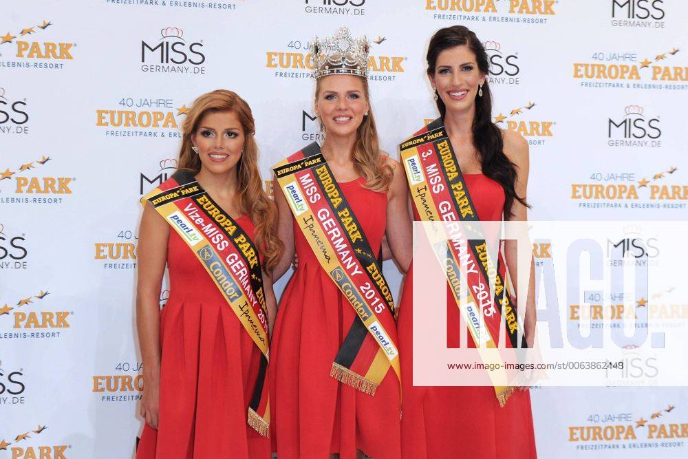 Miss Germany 2015. l-r: Julia Kraml ( Vize Miss Germany 2015 , Miss ...