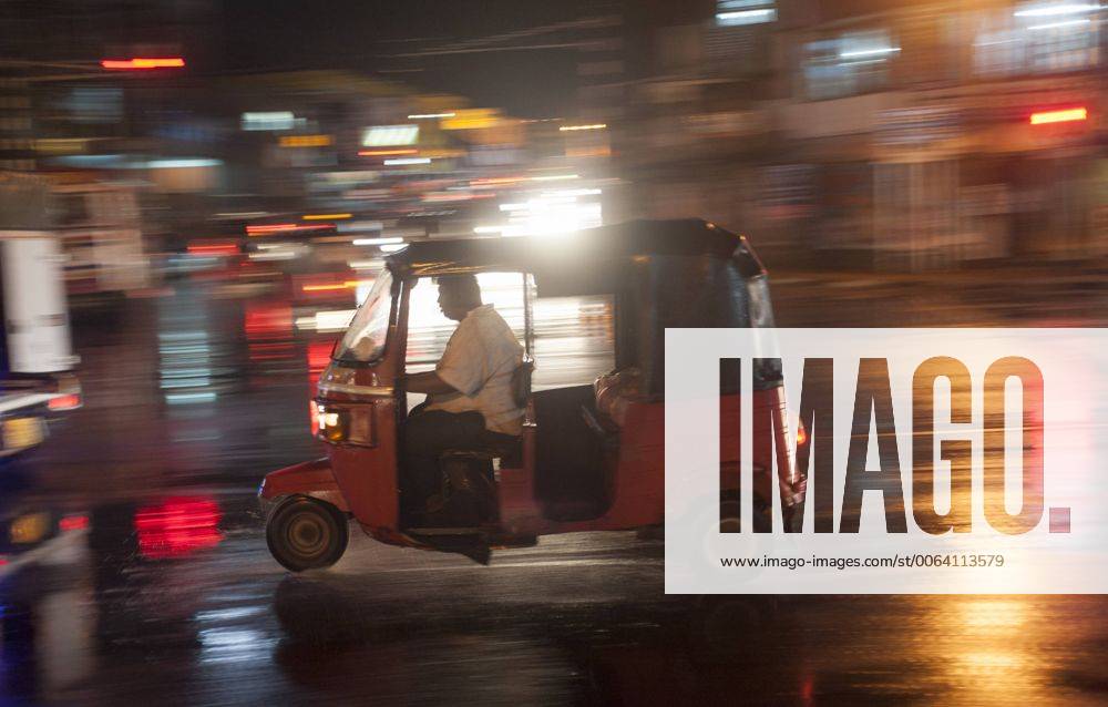 Sri Lanka Sri Lanka Colombo - a tuktuk drives through the southern