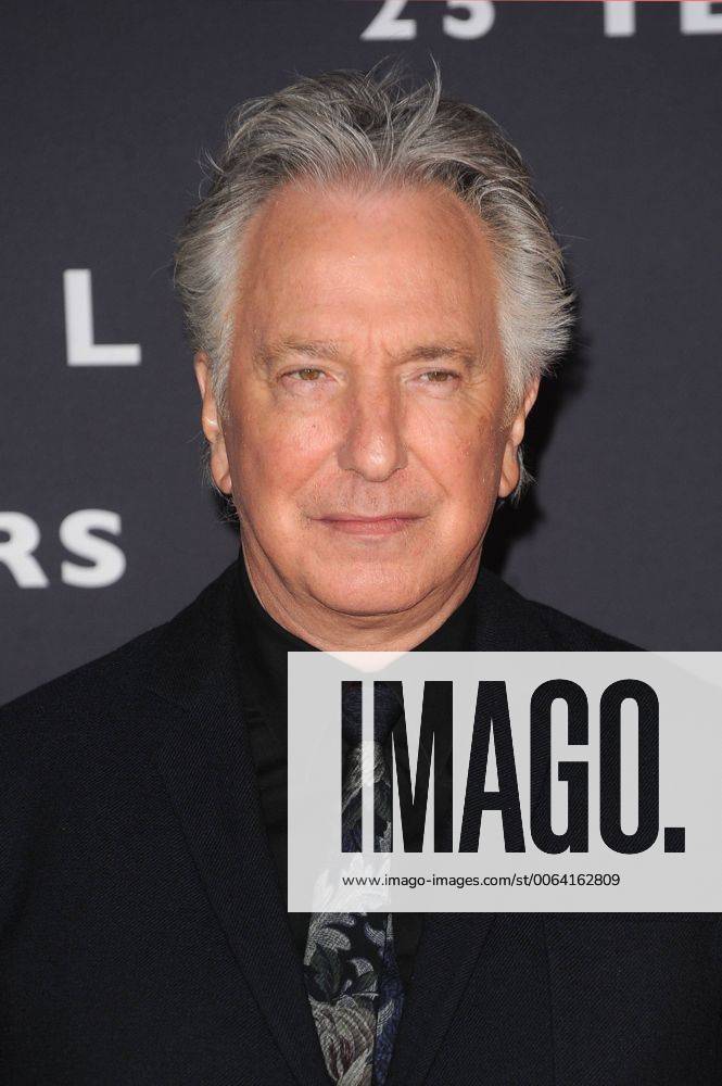 English actor Alan Rickman attending the BBC Films 25th Anniversary ...