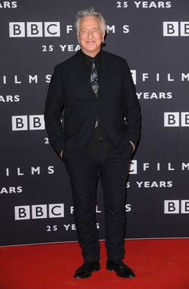 English actor Alan Rickman attending the BBC Films 25th Anniversary ...