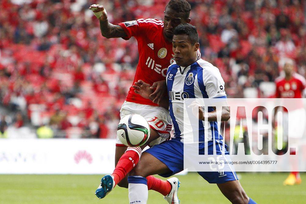 April 26, 2015 - Lisbon, Portugal - Porto s defender Alex Sandro (R ...