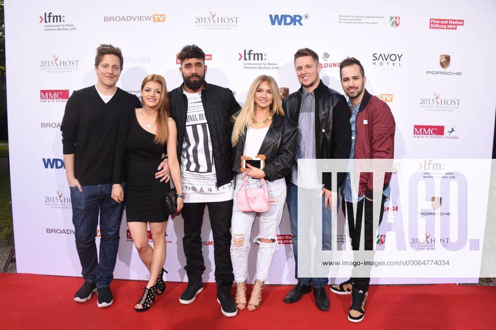 Die Youtube stars Philipp Meichsner, l-r, C.W., Chris Manazidis, Shirin David, Sebastian Meichsner
