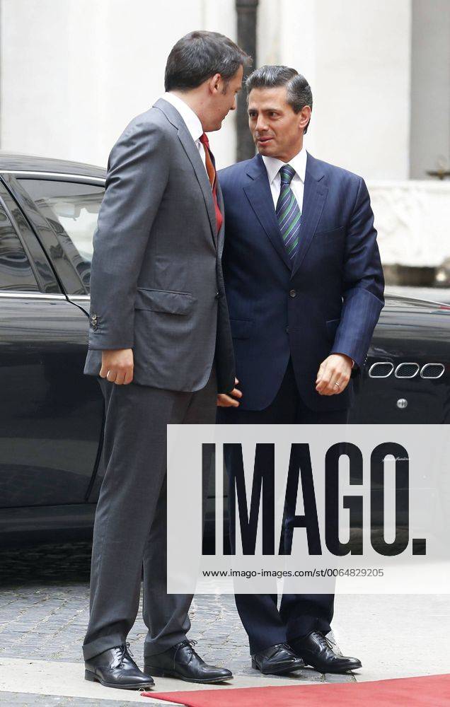 Matteo Renzi, Enrique Pena Nieto Roma 15-06-2015 Palazzo Chigi. Italian ...