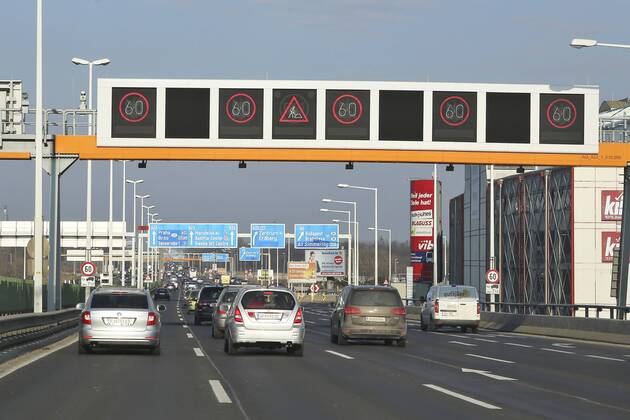 Verkehr auf der A23 Südosttangente Wien, Österreich