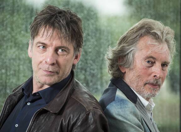 - VILVOORDE, BELGIUM: Luk Alloo and television maker Paul Jambers pose ...